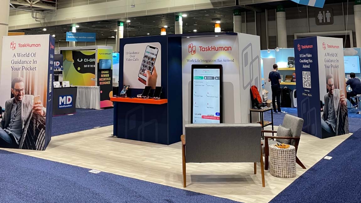 Fabricating TaskHuman’s Interactive Conference Booth - Boombox Marketing