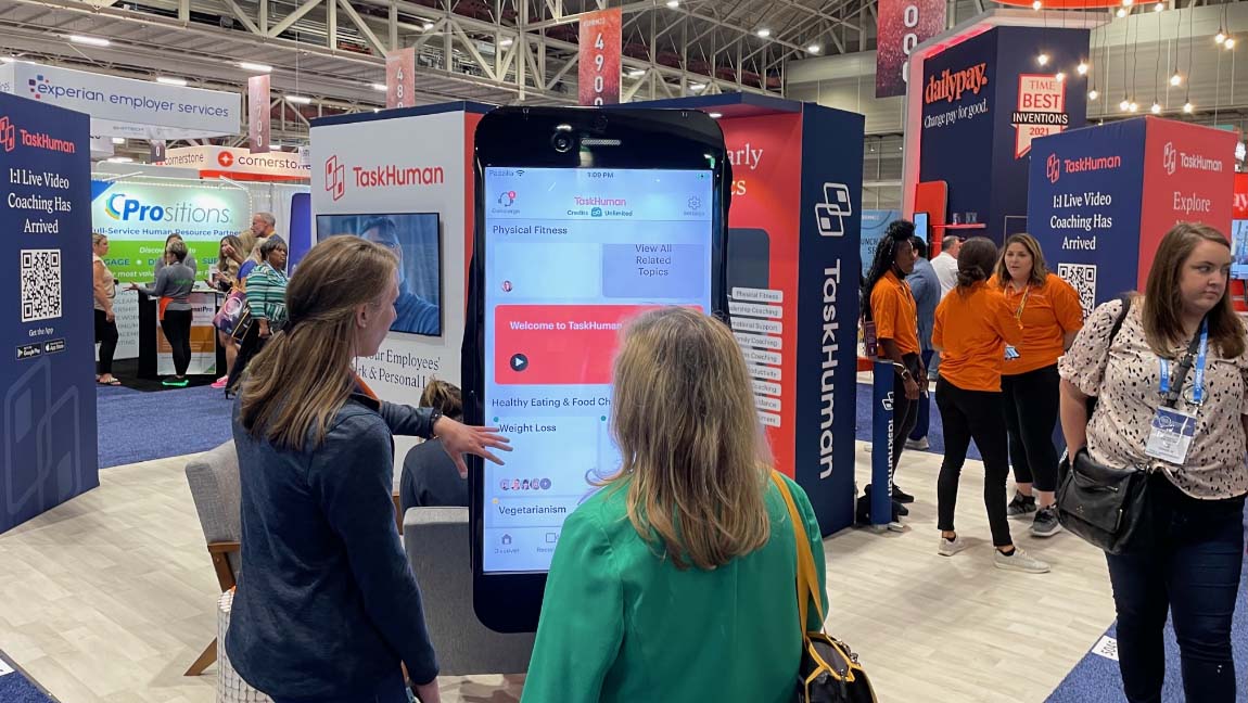 Fabricating TaskHuman’s Interactive Conference Booth - Boombox Marketing