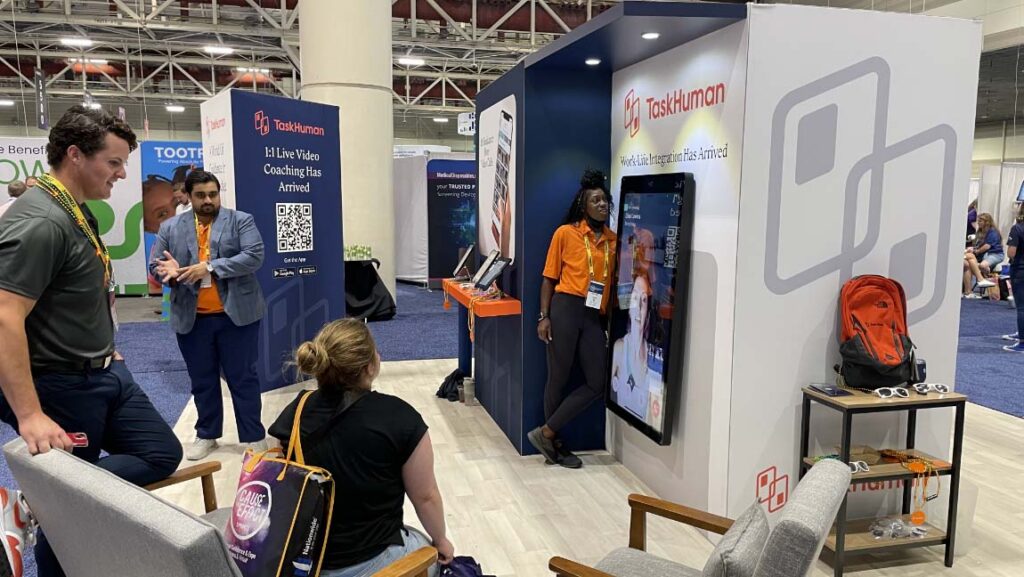 Fabricating TaskHuman’s Interactive Conference Booth - Boombox Marketing